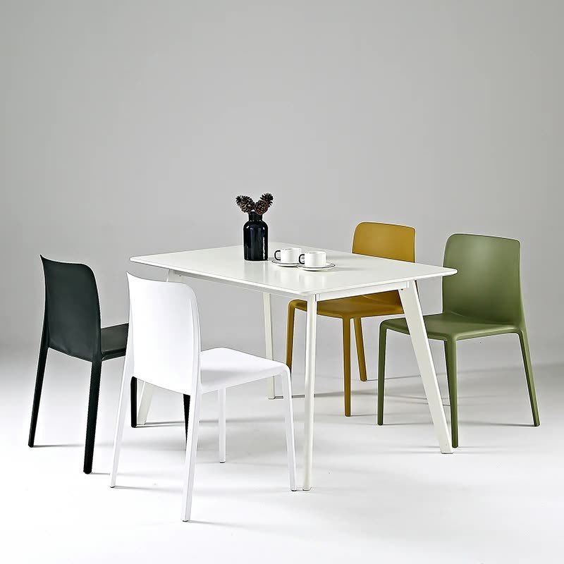 Mid Century Full Molded Plastic Large Backrest Chairs PP Monoblock Side Chair for Dining Restaurant Bistro Cafe Outdoor BestSuppliers