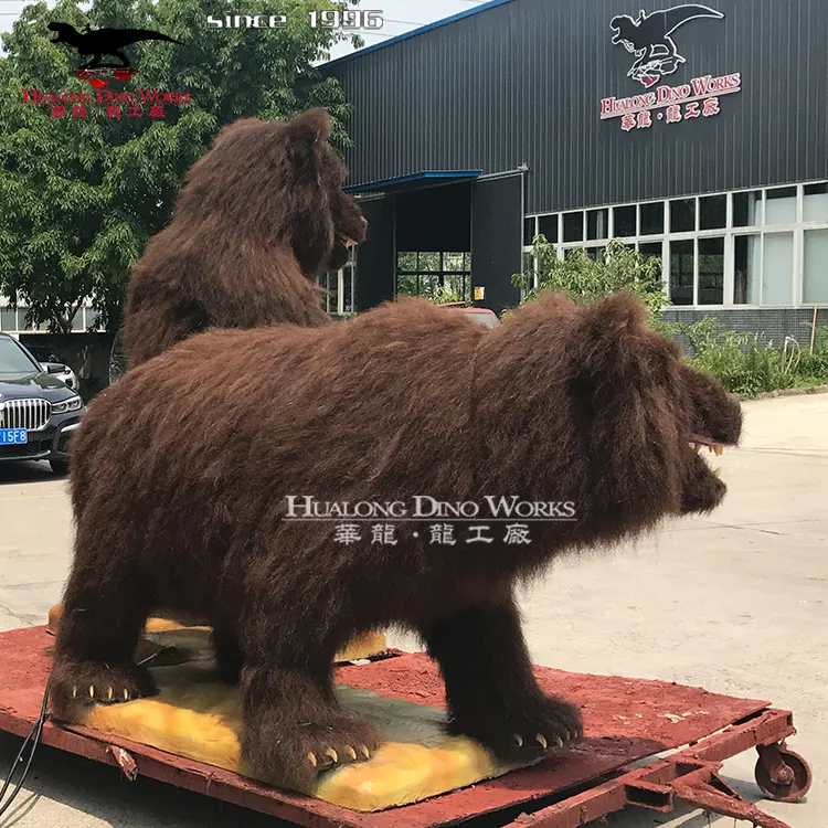 customize giant real large animatronic life size polar bear statue ...