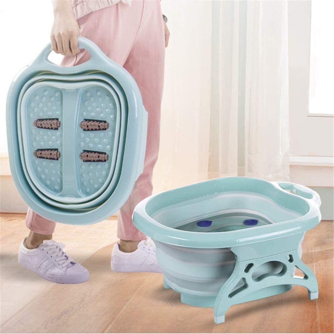 Large Feet Bath Basin Pedicure Foot Spa Massager Foot Tub for Soaking ...