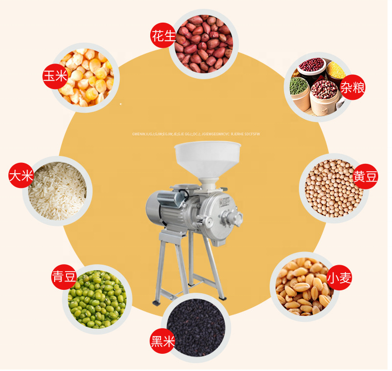 Wet And Dry Small Home Use Grains Grinder Grain Milling Machine/Grain ...
