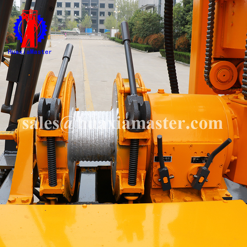 JDL-300 rock, soil drilling machine, air compressor power water ...