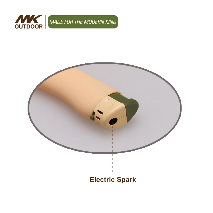 MK top quality flint wheel rose gold candle lighter gas tesla lighters ...