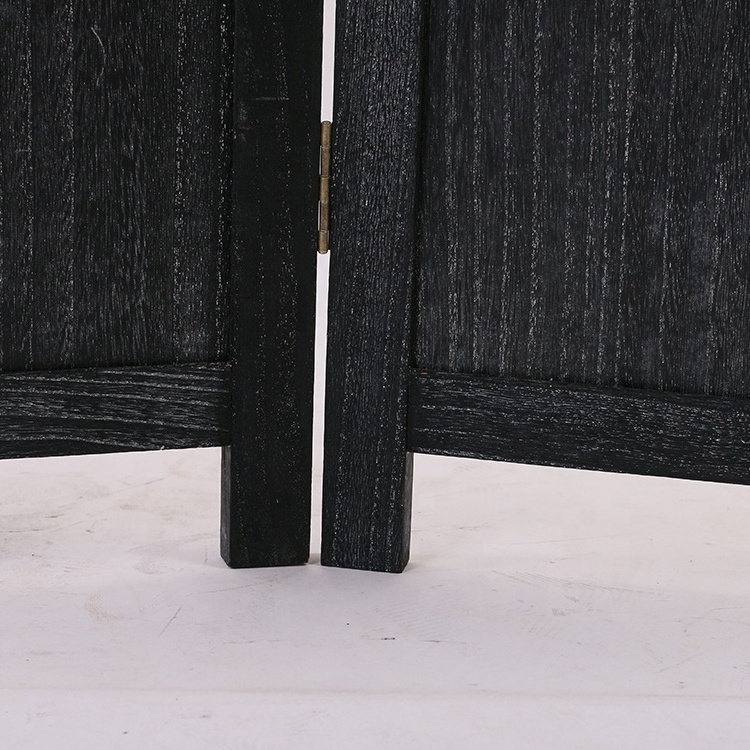 Double Rattan Sided Metal Wood Dividing Room Partition Movable Dividers ...