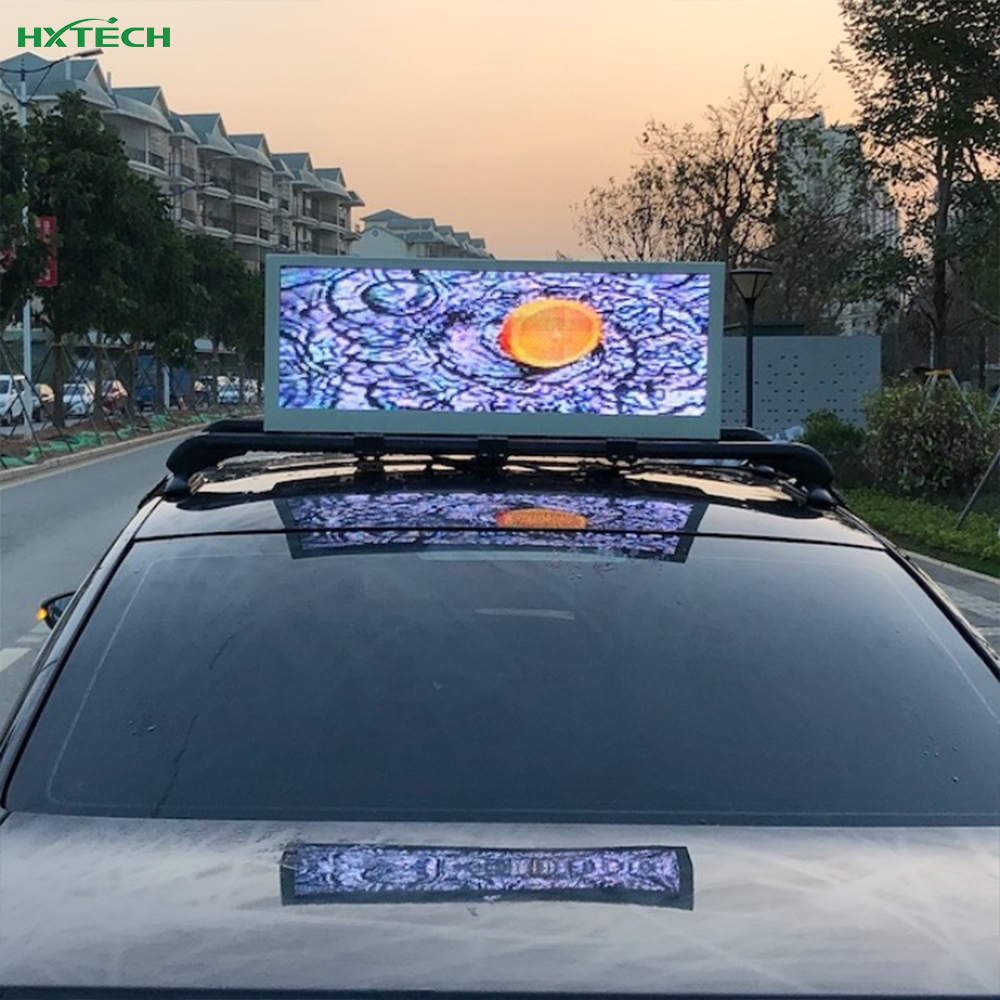Outdoor p2.5 slim taxi top led display waterproof Programmable Message ...