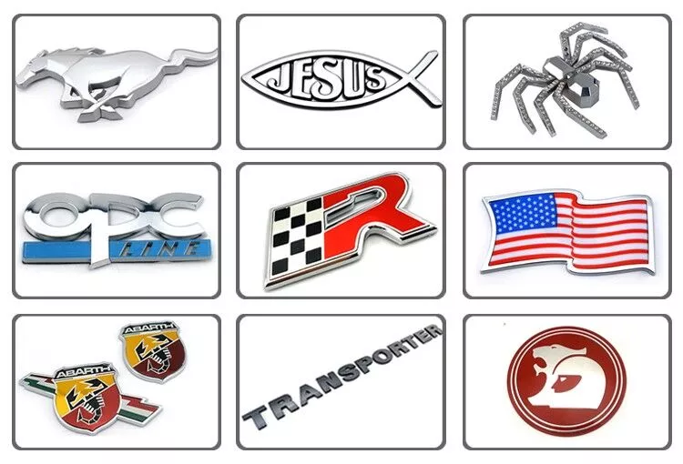 Chrome Custom Car Emblem for Toyota Camry Car Front Door Logo Sticker ...