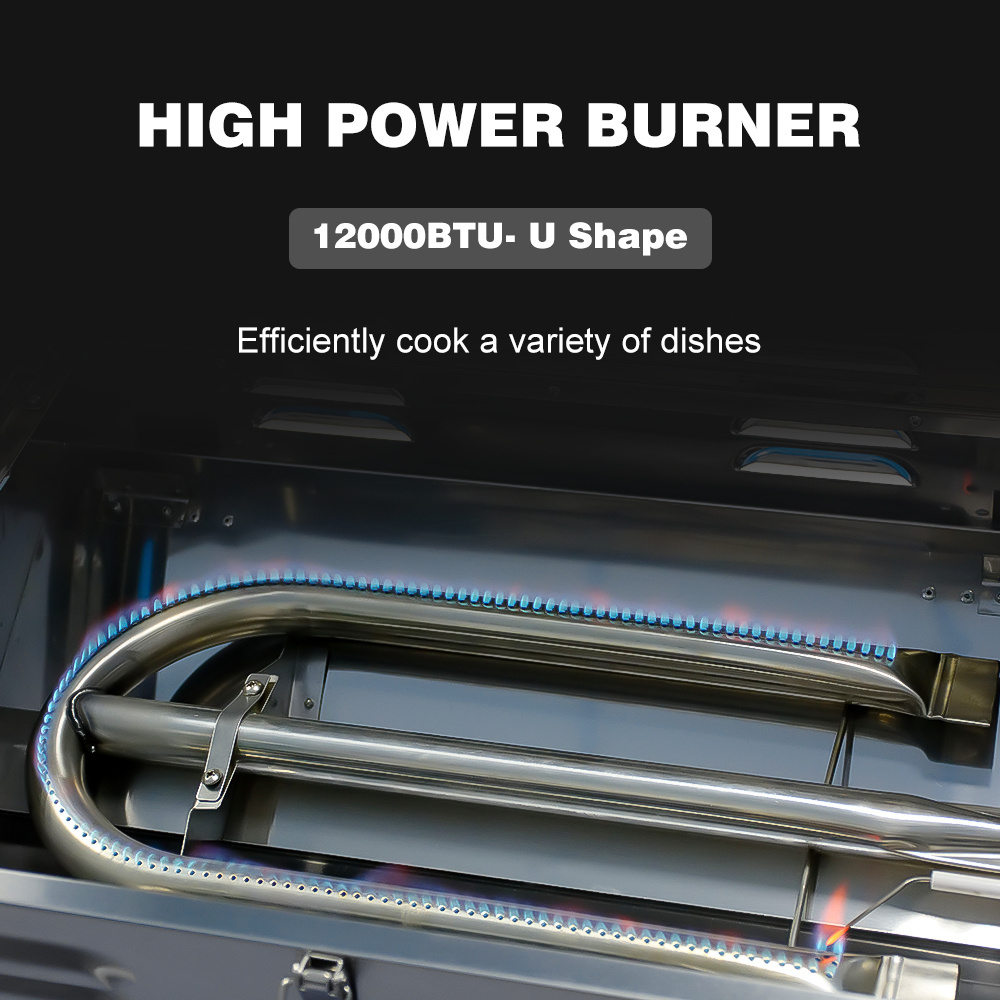 Hyxion travel camping 12000BTU foldable Piezoelectric ignition brown ...