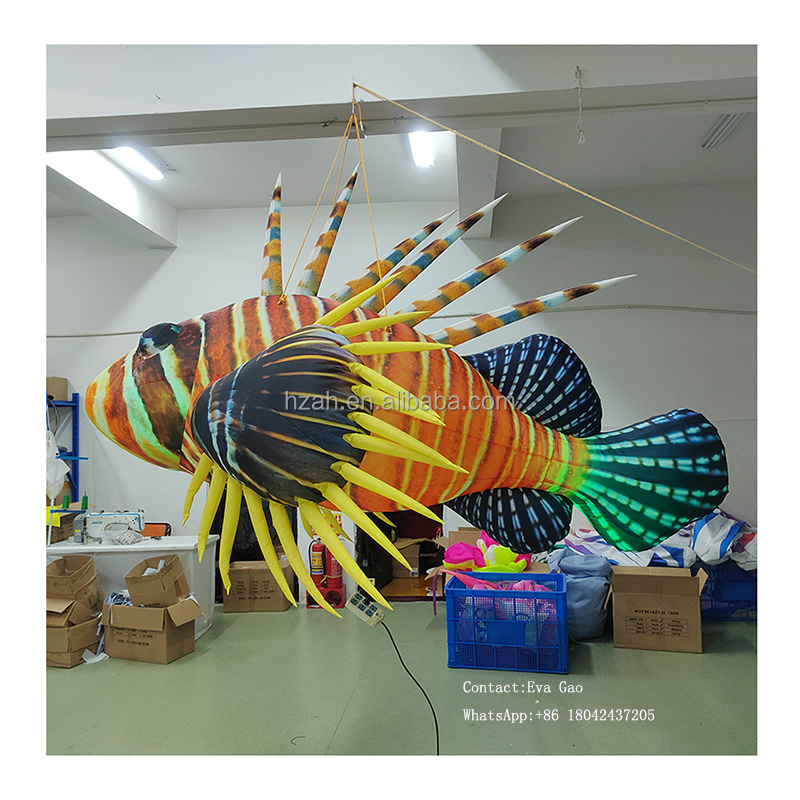 Giant inflatable lionfish inflatable fire-fish tropical pterois ...