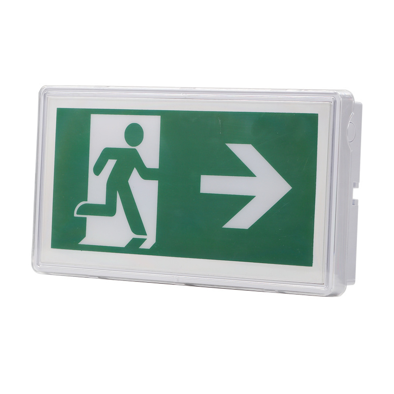 Wall Mounted Battery Powered LED Emergency Exit Sign 3 Hours Duration ...