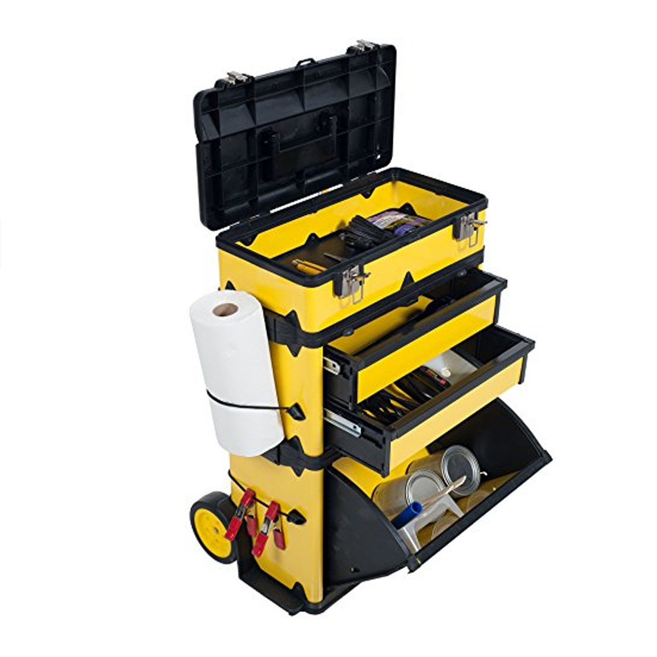 Stackable Tool box Rolling Mobile Organizer with Telescopic Comfort ...