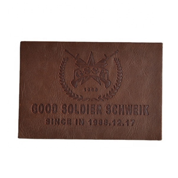 Custom Personalized Embossed Logo Jeans Genuine leather jean patch ...