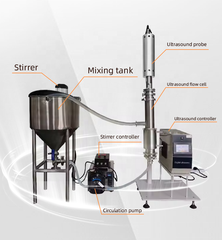 ultrasonic homogenizer chemical nanoemulsion extractor equipment ...