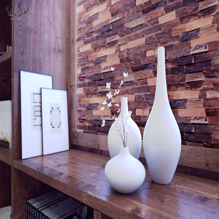 Decorative wall panels 3d wallpaper wood antique wood wall paneling ...