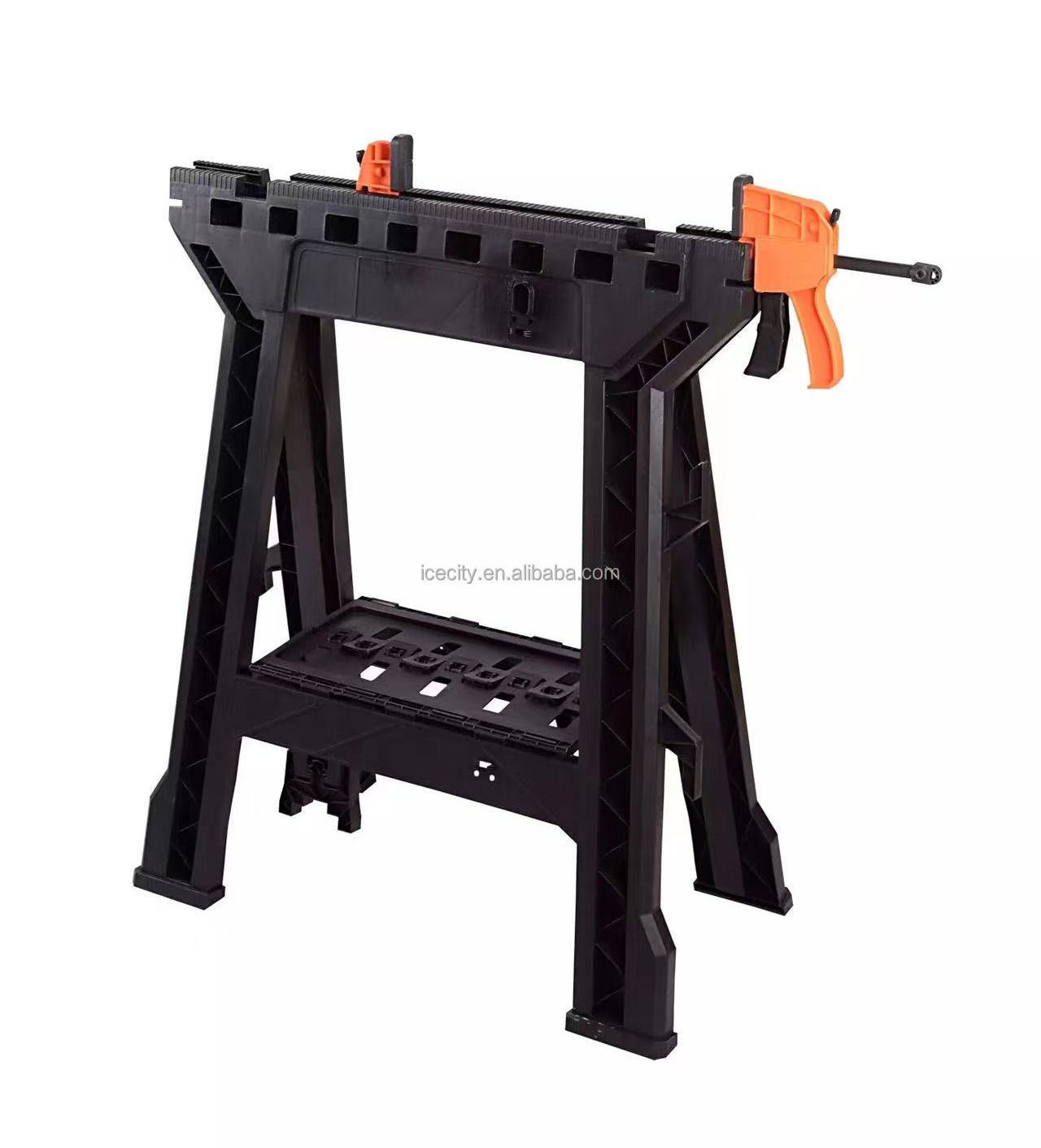 Europe and USA Hot Sale Plastic 1000LBS Bear Weight Storehorse Folding Sawhorse BestSuppliers