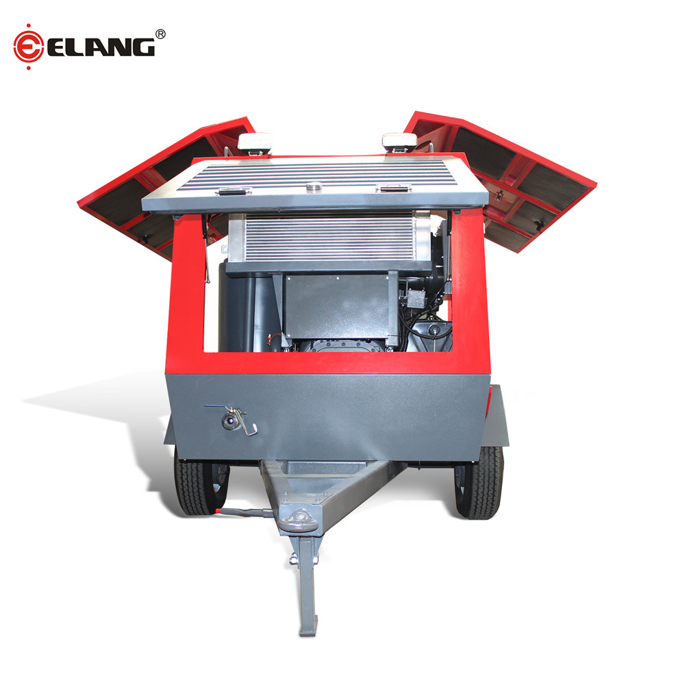 14 Bar 360 cfm Industrial Diesel Portable Air Compressor for Mining ...