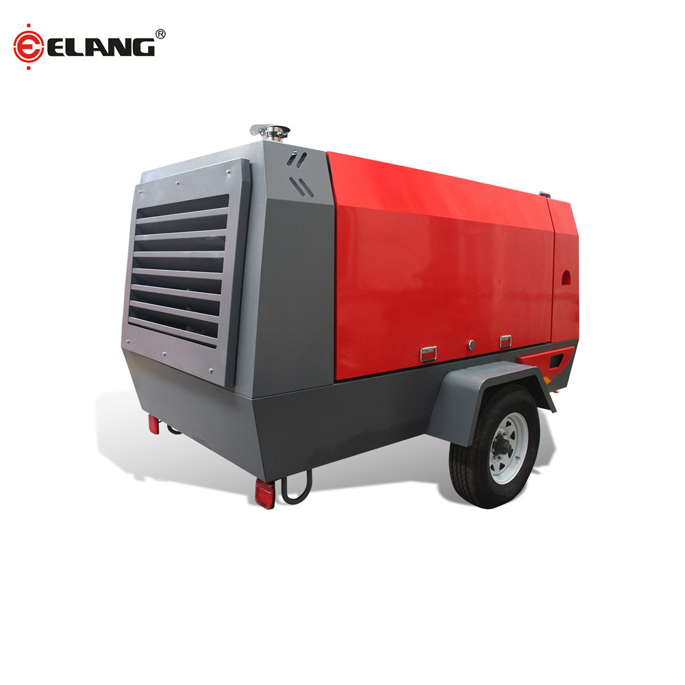 14 Bar 360 cfm Industrial Diesel Portable Air Compressor for Mining ...