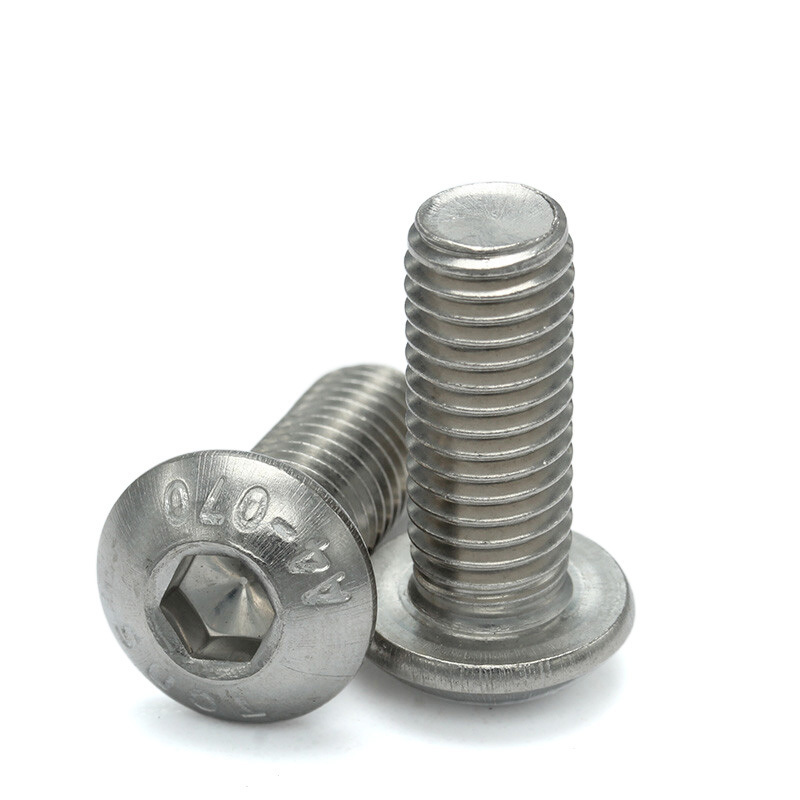Factory Screws ISO7380 M5 M6 M8 M10 Hex Socket Pan Head Screw Stainless ...