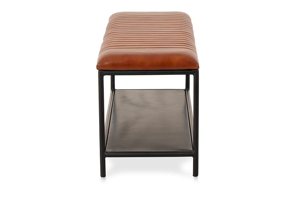 Divine Genuine Leather Relaxation Bench Elegant Design for Park Hall ...