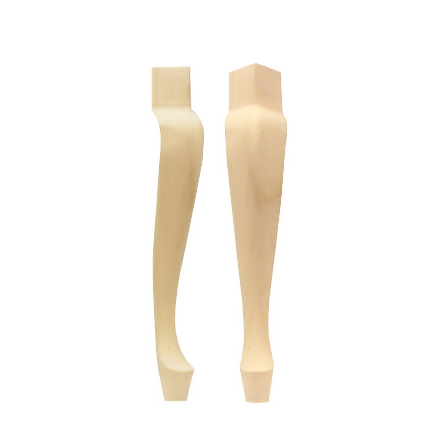Factory customize timber wood queen anne table leg wooden replacement ...