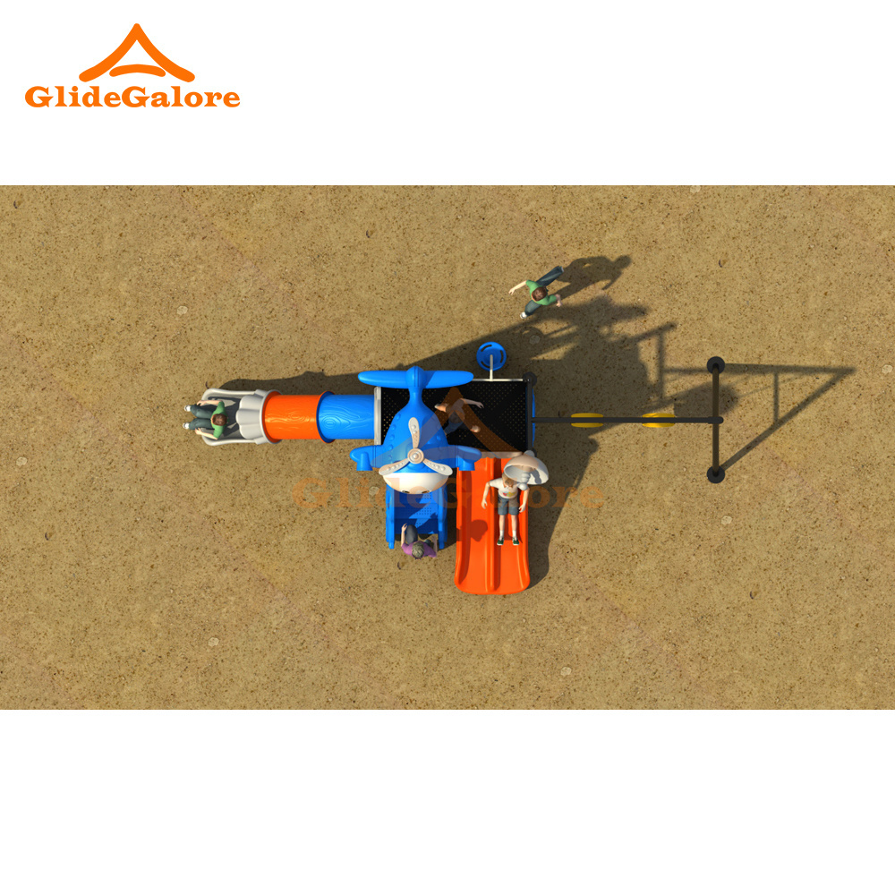 GlideGalore Outdoor Playground set High Adventure Airplane Playground ...