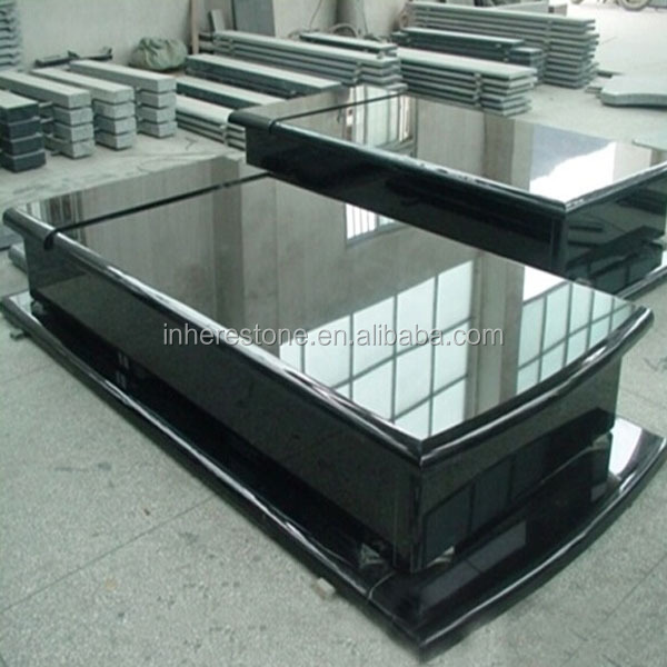 shanxi black granite carving tombstone, modern granite headstone, grave ...