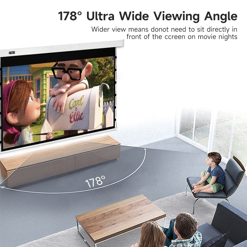 Cheap alr Screen for Long Throw Projector 100inch Laser Projector Screen 150 inch 16:9 Projector ...