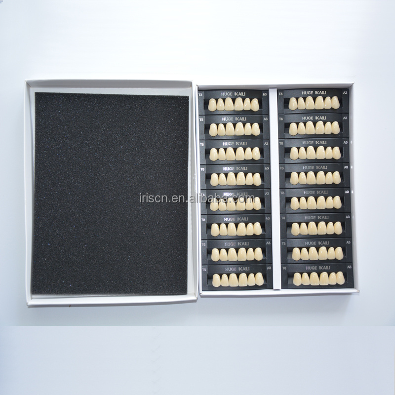 Acrylic teeth for denture false teeth with A3 color anterior and ...