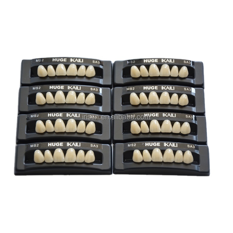 Acrylic teeth for denture false teeth with A3 color anterior and ...