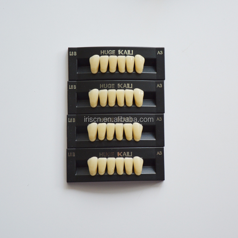Acrylic teeth for denture false teeth with A3 color anterior and ...