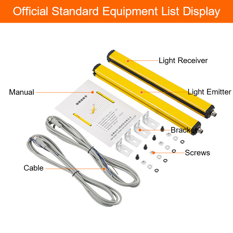 Safety Light Curtain Wireless Photocell Switch Light Barrier Elevator ...