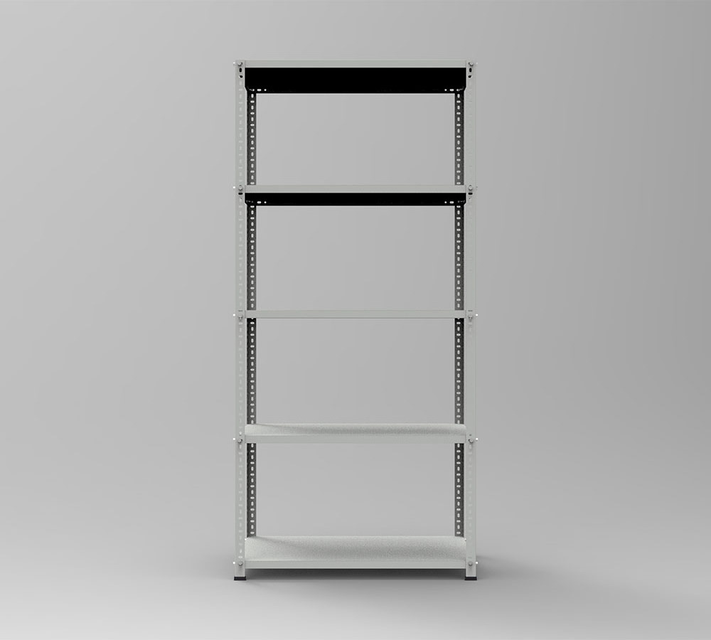 Warehouse Store Home Garage Stacking Boltless Metal Shelves 5 Tier ...