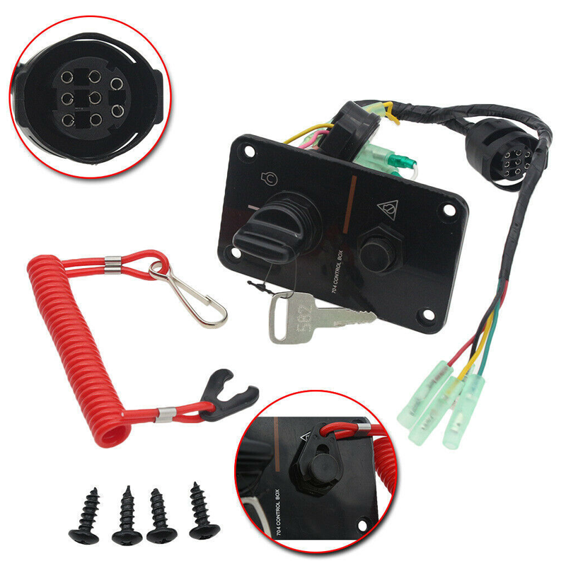 Outboard motor fittings for boats single key panel Outboard motor key ...