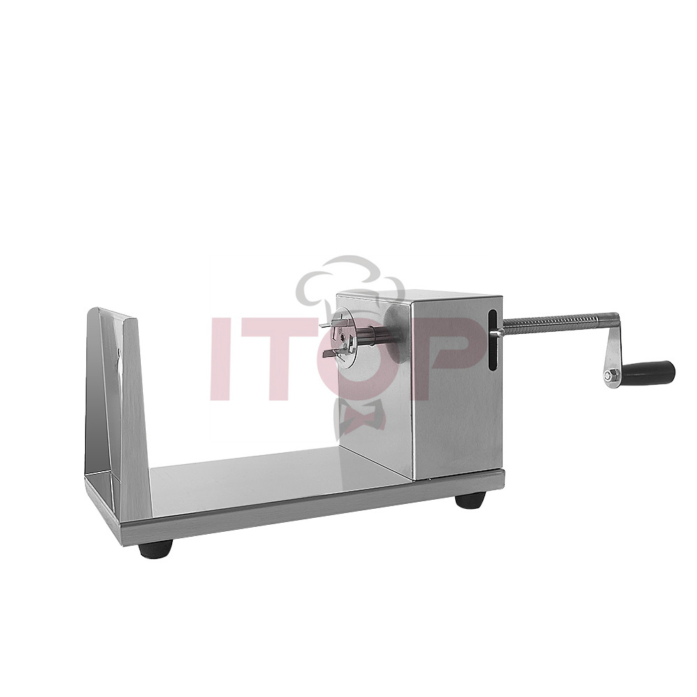 Manual Spiral Potato Tower Slicer Hand Crank Twister Tornado Spiral