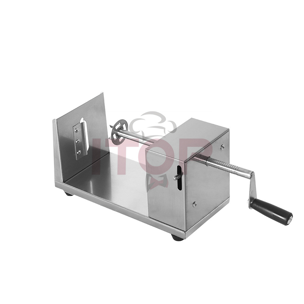 Manual Spiral Potato Tower Slicer Hand Crank Twister Tornado Spiral