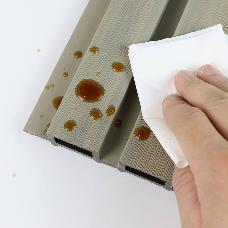 Exterior decorative wall panel PE co-extruded fluted cladding panel ...