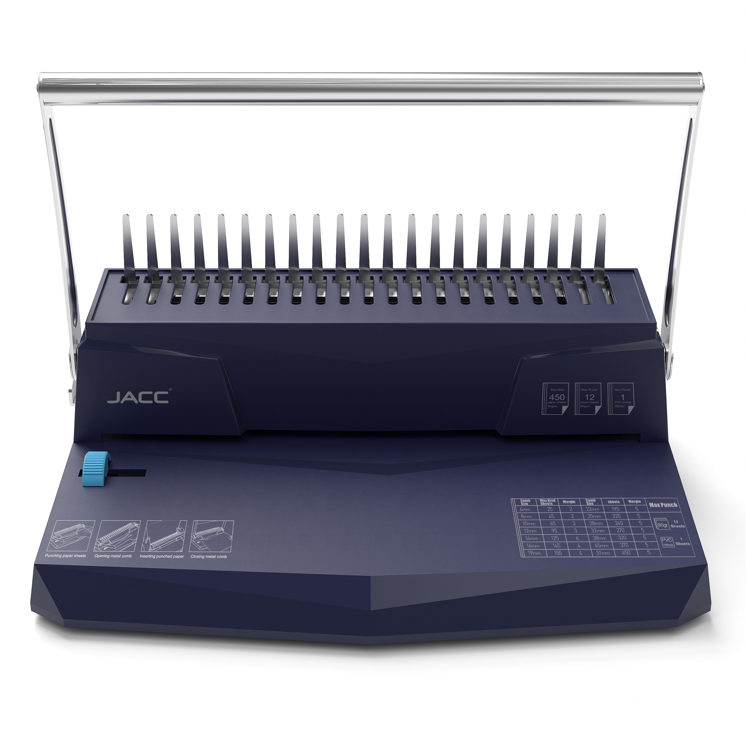 Premium 12 Inches A4 Comb Binding Machine Documnet Binding Machine Comb ...