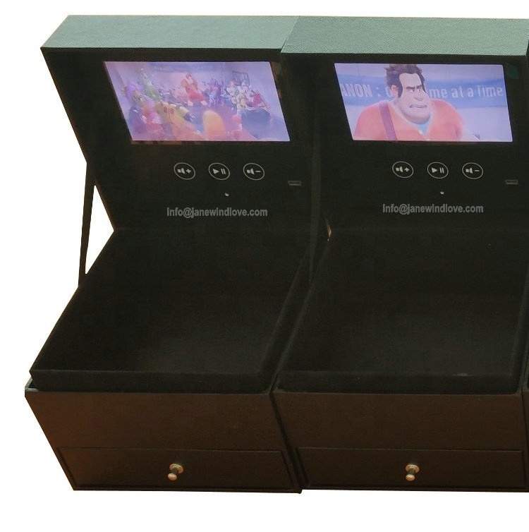 velvet video lcd invitation box video card box 10.1 inch HD wifi cloud ...