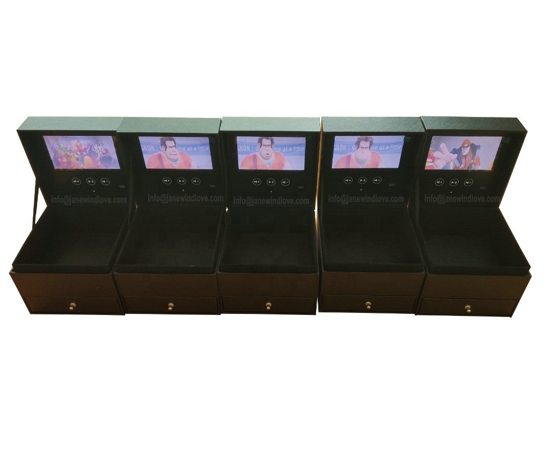 velvet video lcd invitation box video card box 10.1 inch HD wifi cloud ...