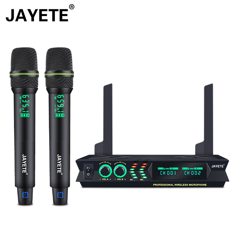 Pro Audio Music Microphone System Mini UHF Selectable Channel Wireless ...