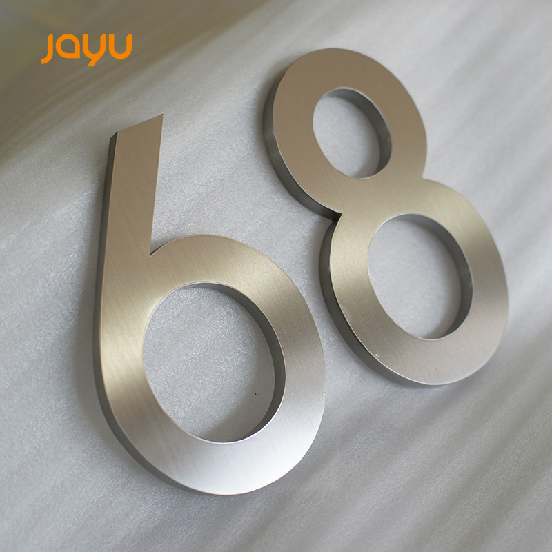 3D Metal Factory Custom Number Letter Sign Pin Mount Stainless Steel ...