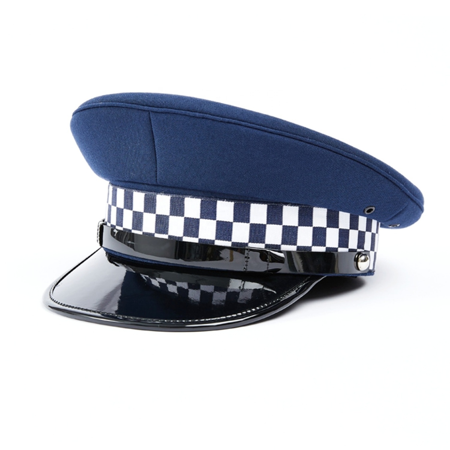 Officer Peaked Cap Dress up Hats Blue Captain Caps Guard Visor Hat ...