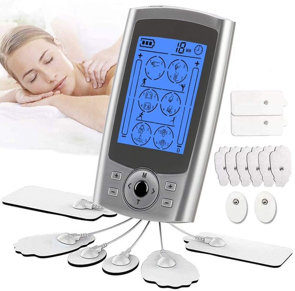 24 Models EMS Electric Herald Tens Machine Acupuncture Body Massage Digital Therapy Massager ...