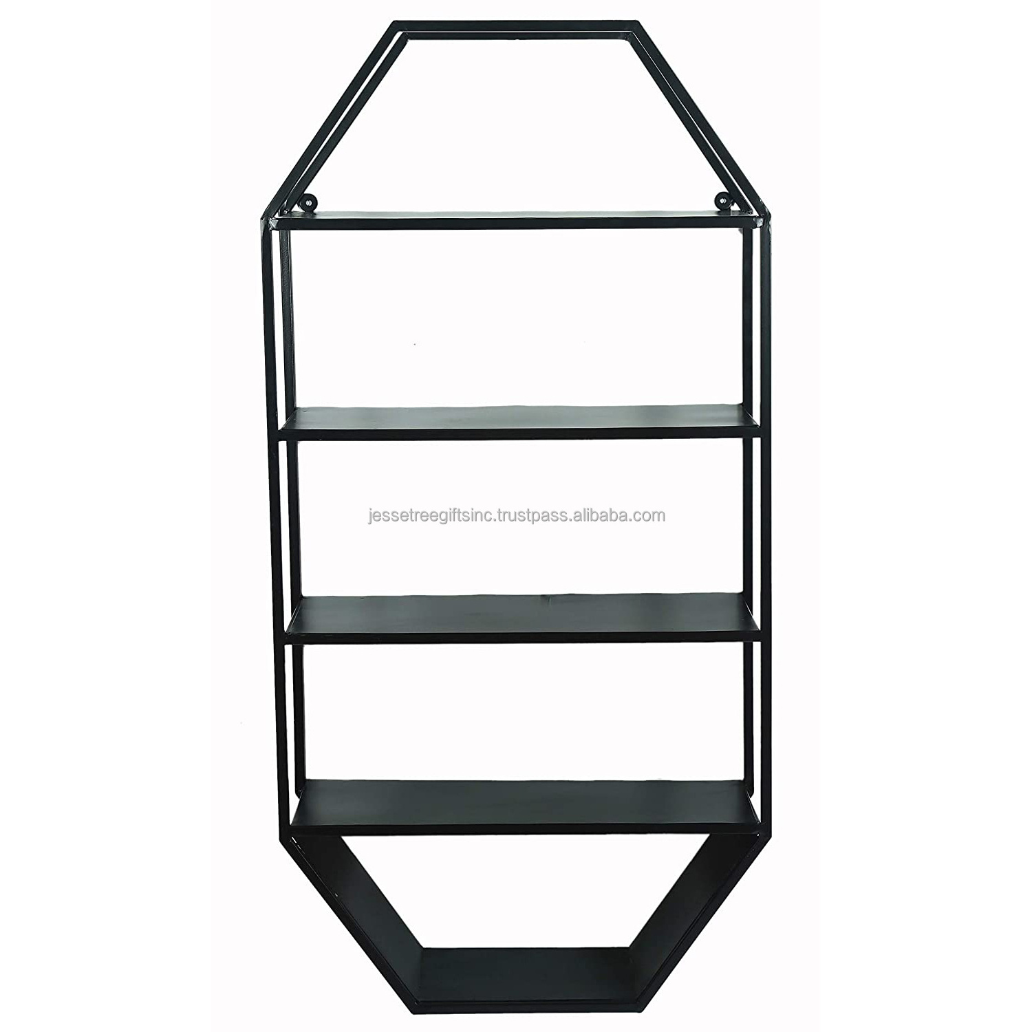 Metal Sheet & Pipe Wall Rack With Black Powder Coating Finishing ...