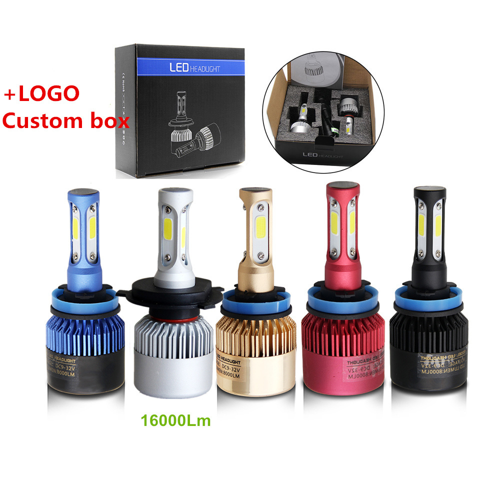 Auto Parts Lamp COB CSP Autozone H1 H3 Led Headlight Bulbs 12V 9005 S2 H11 H4 Led Headlights BestSuppliers