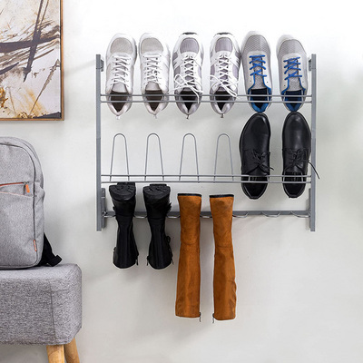 Wire shoe rack wall mount store