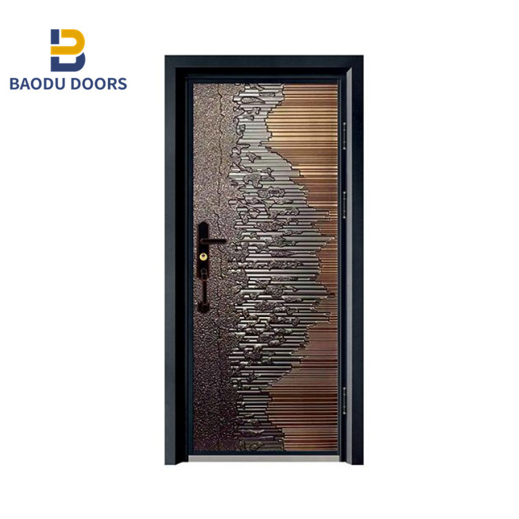 Security lock restaurant entrance door design cast aluminum door German ...