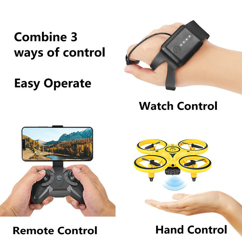 Hand Sensor Control Ufo Drone Watch Gesture Control Hands Free Rc ...