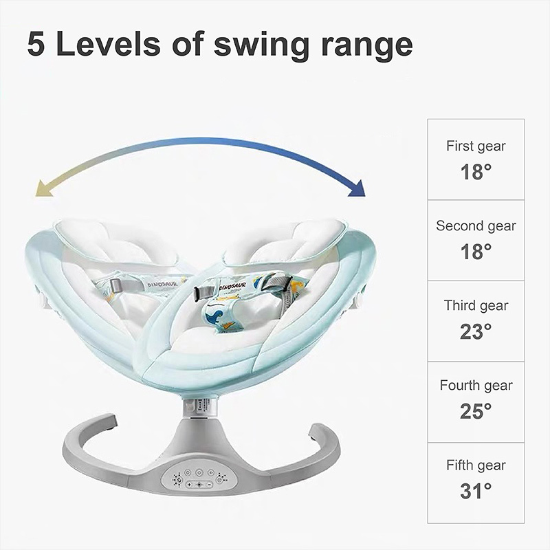 Baby Cradle Swing Electric Baby Rocker Adjustable Automatic Swing ...