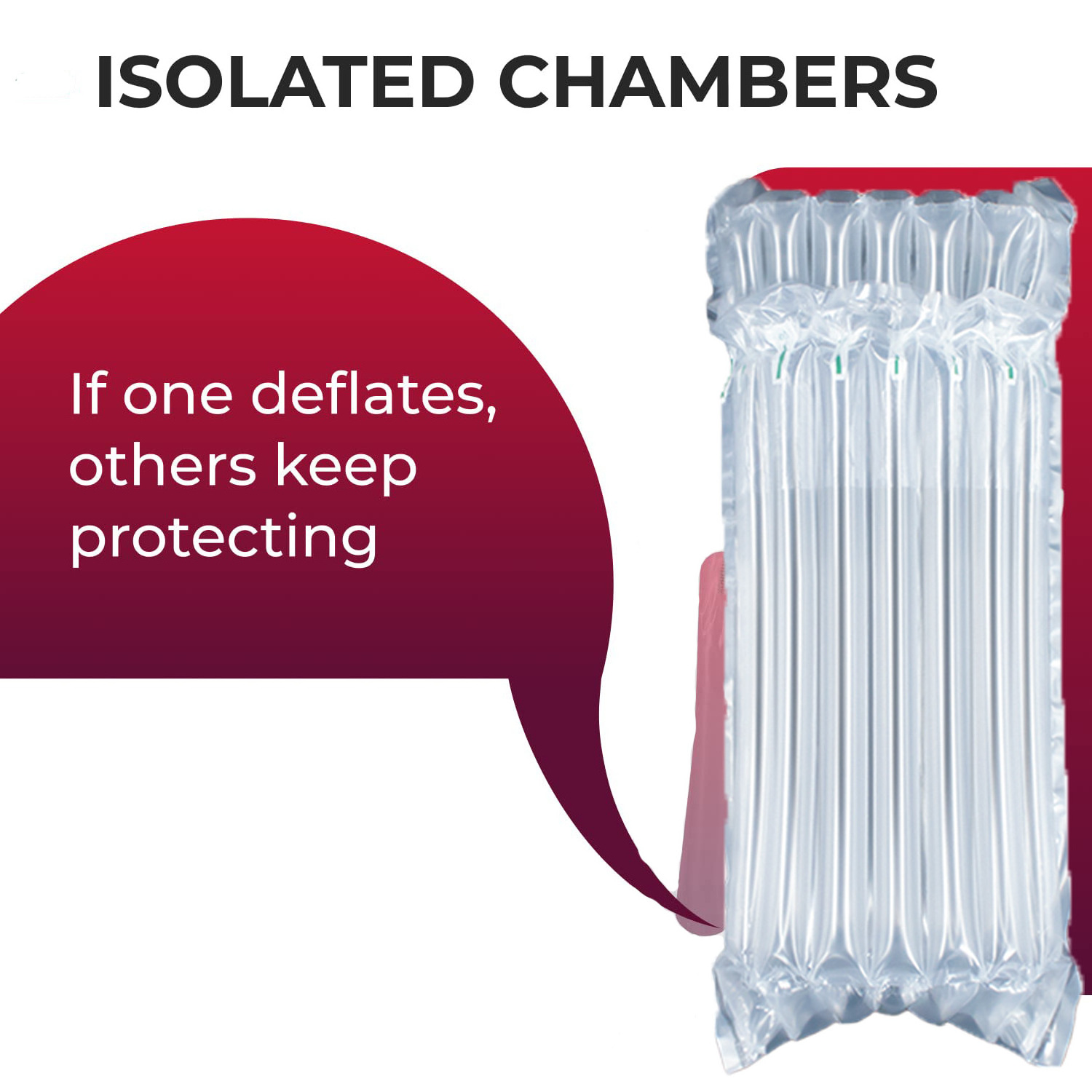 Non toxic medical substrate transparent inflatable air bubble column ...