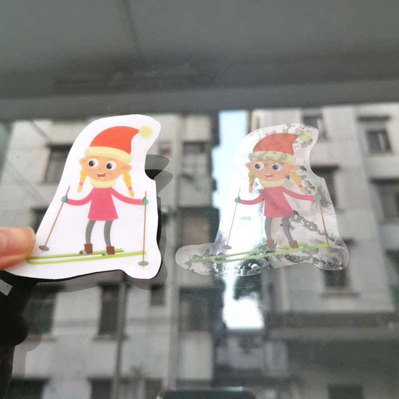 Custom No Glue Clear Static Clings Window Decals Transparent Window ...