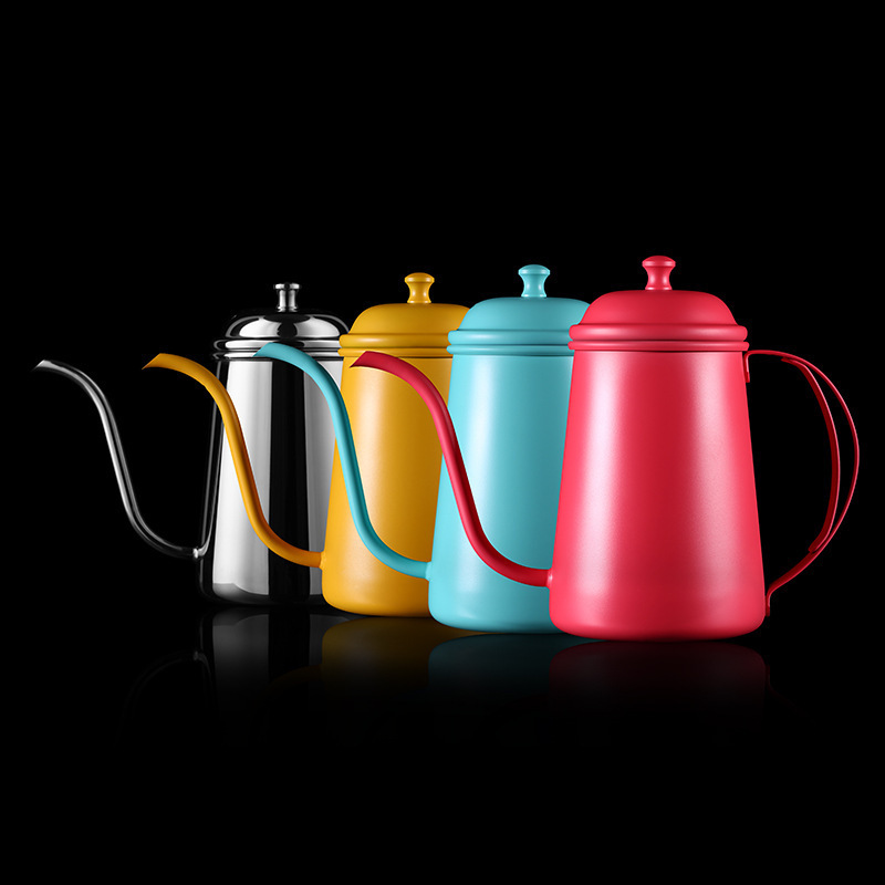 Hand Pour Over Gooseneck Kettle Stainless Turkish Drip Tea Hand Rinse ...